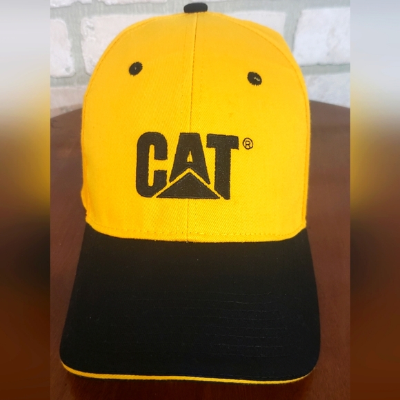 Caterpillar | Accessories | Caterpillar Hat Yellow Black Embroidered ...
